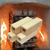 China Cordierite Mullite Kiln Furniture Support Column Refractory Post High Temp 1300C Custom Size for sale