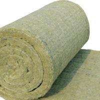 China Soundproofing Heat Insulation Wire Mesh Rock Wool Blanket for Building Construction Rockwool Blanket for sale