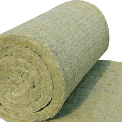 China Soundproofing Heat Insulation Wire Mesh Rock Wool Blanket for Building Construction Rockwool Blanket for sale