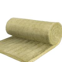 China Soundproofing Heat Insulation Wire Mesh Rock Wool Blanket for Building Construction Rockwool Blanket for sale