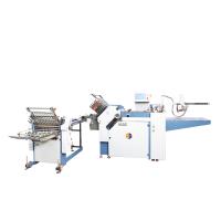 China Cross Fold Paper Folding Machine With 480mm Width 12 Buckle Plate for sale