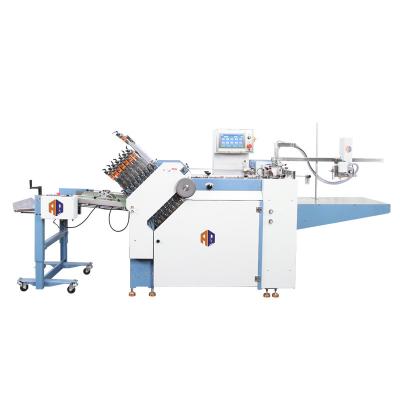 China 480mm Width Pharmaceutical Leaflet Folding Machine 16 Buckle Plate Belt Driving Type for sale