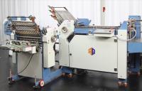 China High Speed Leaflet Paper Folding Machine 480mm Width Gear Driving Type for sale