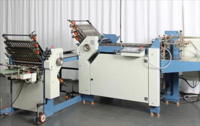 China 380 Volt Heavy Duty Paper Folding Machine For Booklet Pharmacy Electronic Cosmetics for sale