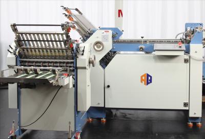 China Gear Driving Cross Fold Paper Folding Machine With 480mm Width 6 Buckle Plate for sale