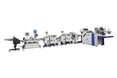 China AOQI Pharmaceutical Leaflet Folding System Combination With Cross Folder Equipment for sale