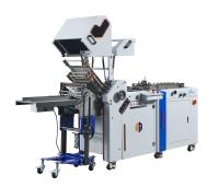 China High Speed Air Suction Feeding Leaflets Folding Machine With Vertical Satcker For Folded Leaflet Machine for sale