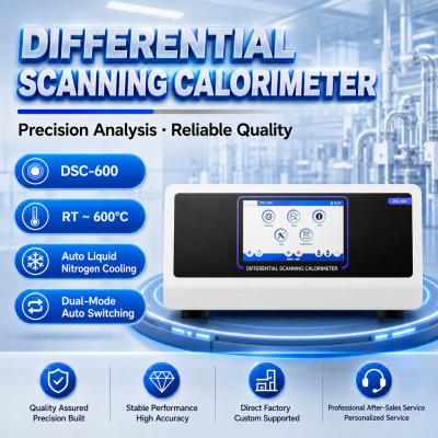 China Laboratory 600°C 2000mW Tg Tga Dta Differential Scanning Calorimeter Oxidation Induction Time OIT DSC Analyzer for sale
