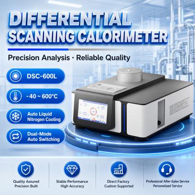 China -40~600°C Low Temperature Differential Scanning Calorimeter Glass Transition Temperature Tg DSC Analyzer for sale