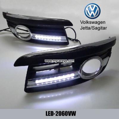 China Volkswagen VW Jetta Sagitar DRL turn signal LED driving Lights upgrade for sale