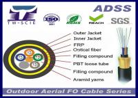 China Light Weight Self Supporting Aerial Fiber Optic Cable ,Aramid Yarn Aerial ADSS Fiber Cable for sale