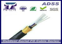 China China Long Span Aramid Yarn Strength Armored Fiber Optic Cable Self Support Aerial ADSS for sale