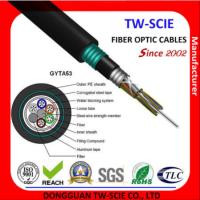 China 6 core armored fiber optic cable Single Mode G652D fiber for duct and arieal cable stainless steel armor for sale