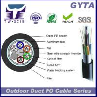 China Outdoor Aerial Loose Tube Fiber Optic Cable GYTA Aluminum Wire Armoured Cable for sale