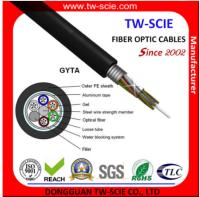 China Outdoor Aerial Loose Tube Fiber Optic Cable GYTA Aluminum Wire Armoured Cable for sale