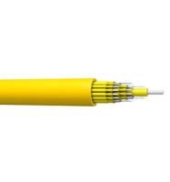China Indoor use MTP/MPO fiber optic armored cable single sheath micro 2-core to 24-core for sale