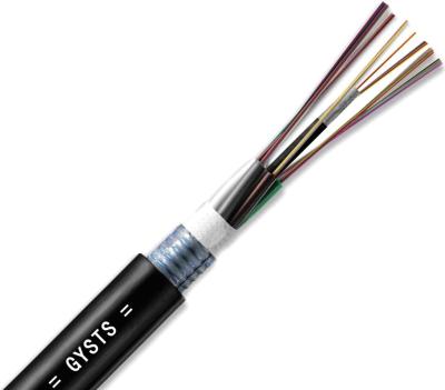 China Single-mode Armored Outdoor Fiber Optic Cable for Broadcast Applications for sale