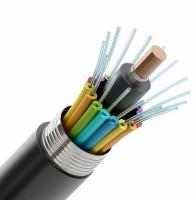 China Single Mode Direct Buried Fiber Optic Cable for Long Distance Communication for sale