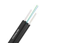 China Hot Dip Galvanized FTTH Drop Cable With Customized Shape PE PVC LSZH HDPE Jacket 0.45mm Steel for sale