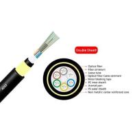 China Outdoor Aireal Single Mode SM Fiber Optic Cable 12 24 Core ADSS Non Metallic SM Aerial Fiber Cable for sale