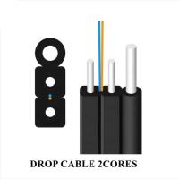 China Steel Strength FRP FTTH Drop Cable LSZH LSZH HDPE Jacket PE PVC With 0.45mm Steel Wire for sale