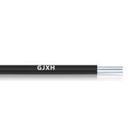 China 2 Cores Single-Mode With 2 Parallel FRP FTTH GJXH Drop Fiber Optical Cable for sale