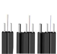 China FIBER OPTIC 4 CORE 2km FTTH DROP CABLE SINGLE MODE FIBER OPTIC CABLE for sale