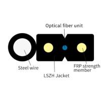 China Flexible 2 6 Core G657 A1 G 657a1 Self Supporting FTTH Fiber Optic Drop Cable for sale