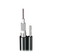 China Black PE Jacket Outdoor Fiber Optic Cable GYXTC8A Self-supporting Aerial Cable With 5km Cable Length for sale