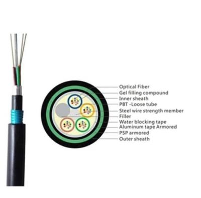 China Direct Burial 24 Core Fiber Optical Cable 1km Price Direct Burial Fiber Optic Cable for sale