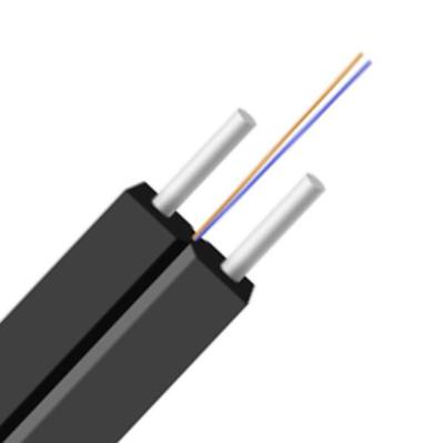 China Indoor FTTH Drop Cable, FRP Strength Memeber, 1-12F,Choice Of OS2/OM2/OM3/OM4,LSZH for sale