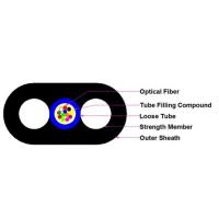 China FTTH Drop Cable Wires 1 Core 2 Core Steel LSZH Fiber Optic Cable For Indoor And Outdoor for sale