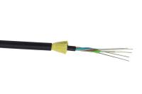 China 12 cores ADSS optical  fiber cable  non-metal Black Outer Sheath Easy Installation for power telecommunication for sale