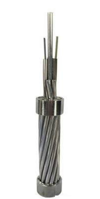 China 48 Core OPGW Fiber Optic Cable  aluminum clad-steel Cladding  Coating Concentricity Error for sale