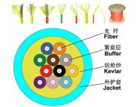 China G652D Aramid Yarn PVC Multi 12Core Strand Fiber Optic Cable Excellent Flame Retardart Jacket for sale