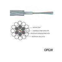 China 48 Fiber OPGW Outdoor Fiber Optic Cable Aerial Ground Wire Stainless Steel Optical Unit for sale