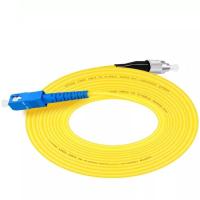 China SC UPC Fiber Patch Cord , Fiber Jumper Cables SM 3.0mm PVC Jacket OEM for sale