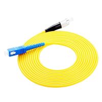 China FC UPC To SC UPC Simplex 3.0mm PVC Single Mode Fiber Patch Cable , Jumper Fiber Patch Cord for sale