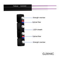 China 3.1*2.0mm FRP Strength Member FTTH Indoor LSZH Fiber Optic Cable for sale