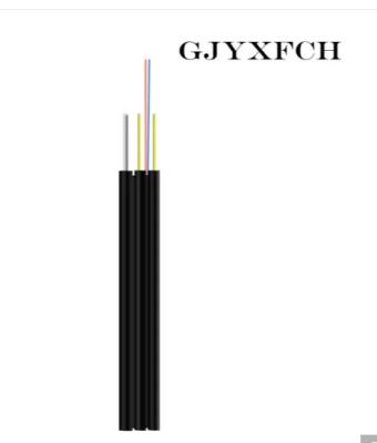 China Self-supporting Soft Fiber Optic Indoor Cable Black / White Jacket Color 245±10um Coating Diameter for sale