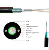 China GYXTW Central Loose Tube Fiber Optic Cable High Strength Hydrolysis Resistant with PE outer sheath for sale