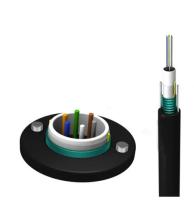 China GYXTW Central Loose Tube Fiber Optic Cable High Strength Hydrolysis Resistant with PE outer sheath for sale