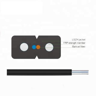 China Butterfly Shaped FTTH Indoor Fiber Cable for sale
