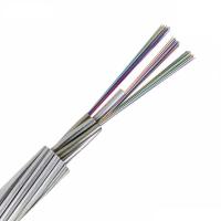 China Multi Mode PBT Type OPGW Cable Large Diameter and Fiber Capacity Fiber Optic Cable 162.0kN/mm2 Modulus Of Elasticity for sale