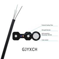 China GJYXCH FTTH Outdoor Self Supporting Drop Cable 4 Core Single Mode Figure 8 Fiber Optic Cable for sale