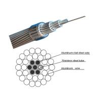 China Multi Mode PBT Type OPGW Optical Ground Wire Large Diameter and Fiber Capacity Fiber Optic Cable for sale