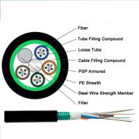 China 8 Fibers Outdoor Fiber Optic Cable GYTS53 Direct Buried Stranded Telecommunication for sale