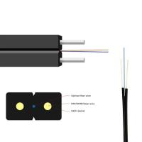 China FTTH GJYXFH butterfly-shaped optical fiber cable Simplex Bow Type G657A1 Drop Wire Fiber Optic 2 Core for sale