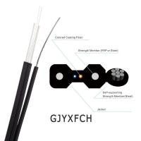 China GJYXFCH FTTH Outdoor Self Supporting Drop Cable 4 Core Single Mode Figure 8 Fiber Optic Cable for sale