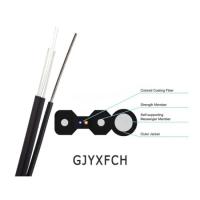 China PVC or LSZH Jacket Messenger Wire Ftth Drop Cable Fiber Optic for sale